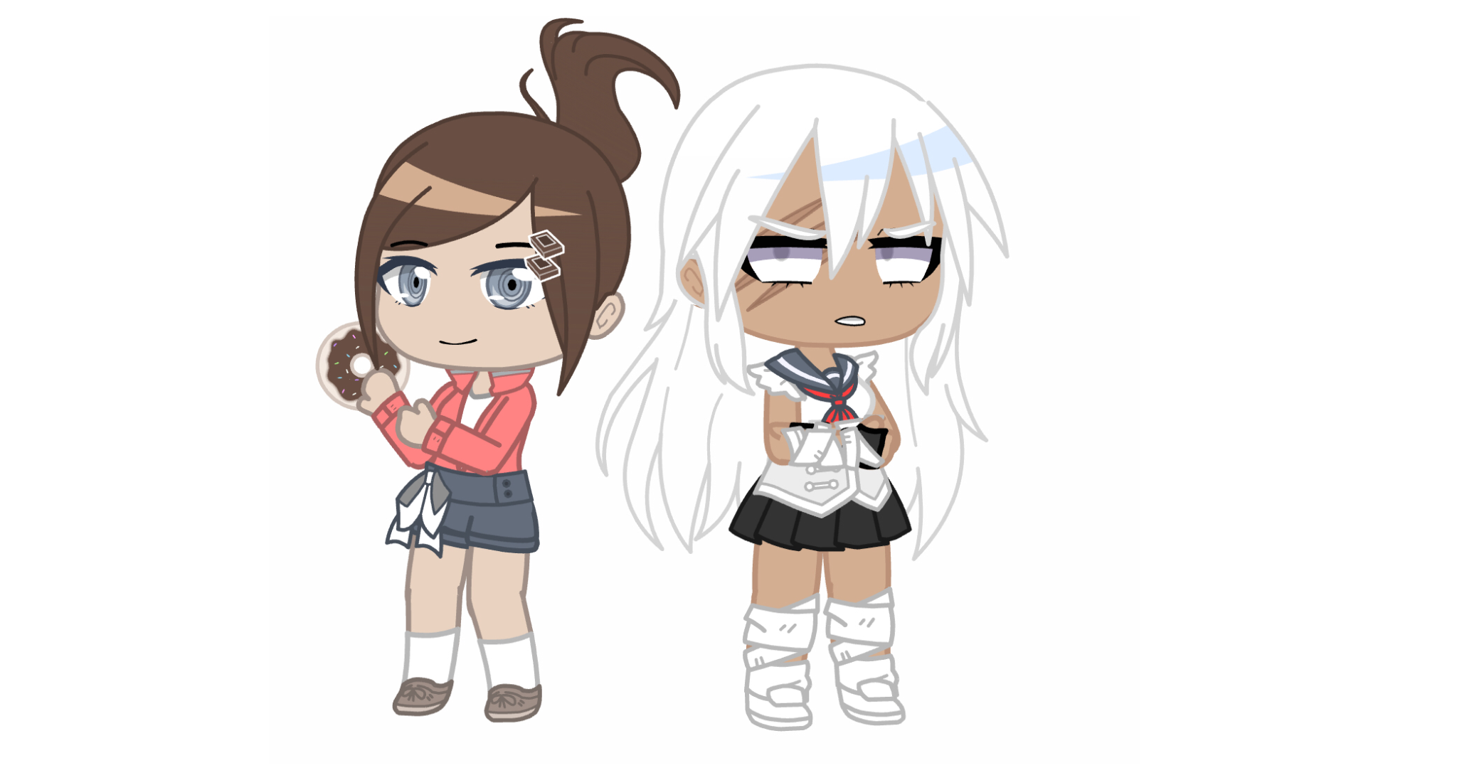 Sakura and Aoi - ibisPaint