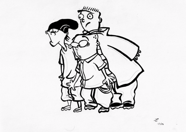 how to draw Ed Ed and Eddie speed art - ibisPaint