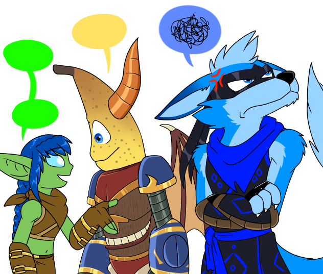 the jealous blue fox - ibisPaint