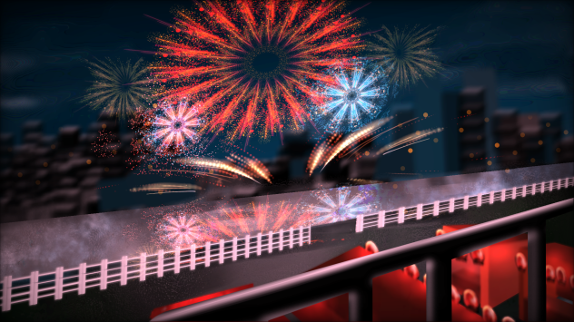 Festival outside the window - ibisPaint