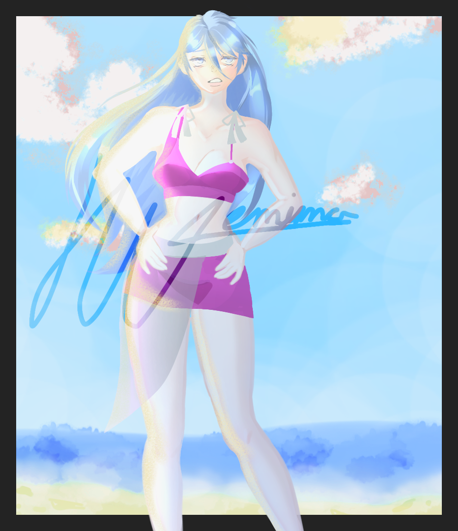 Practice of the beach - ibisPaint