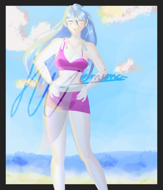 Practice of the beach - ibisPaint