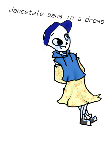 dancetale sans in a dress - ibisPaint