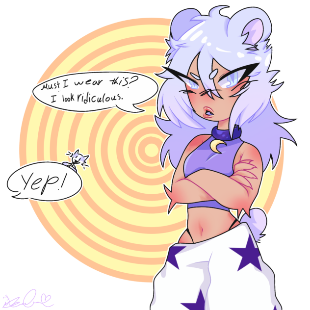 Zina doesn't like her new clothes Xb - ibisPaint