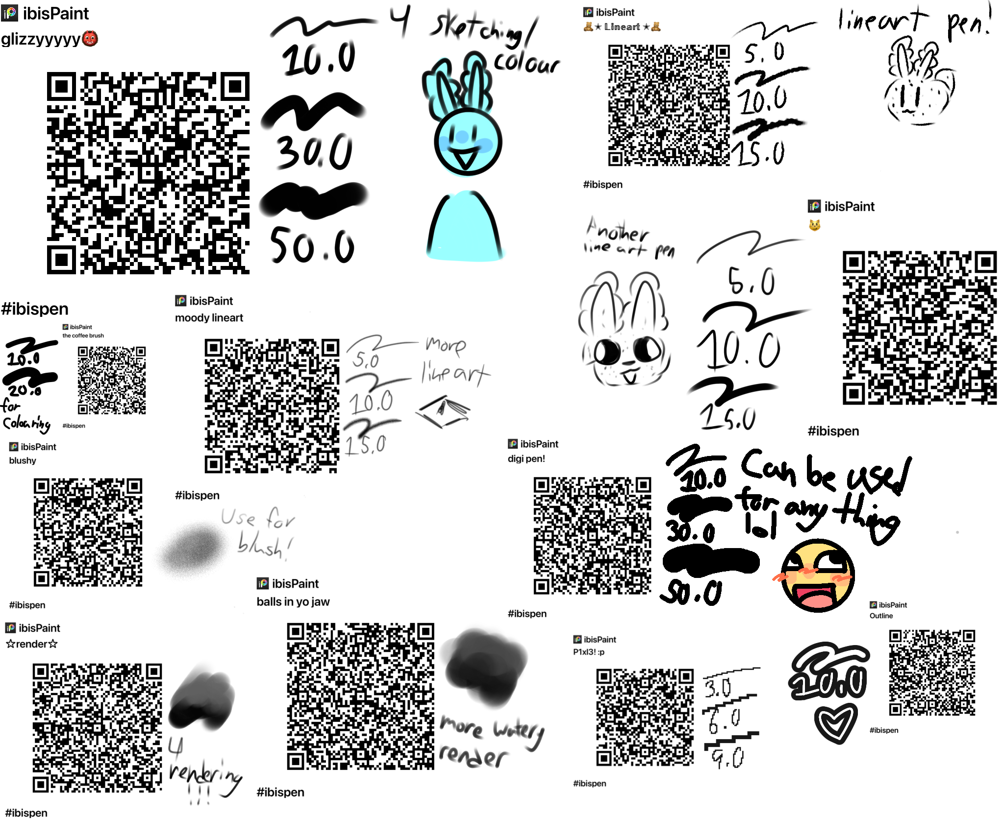 My main brushes! - ibisPaint