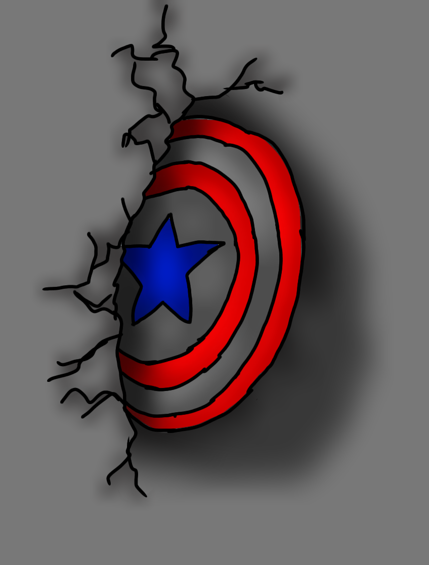 Cap. America's shield - ibisPaint