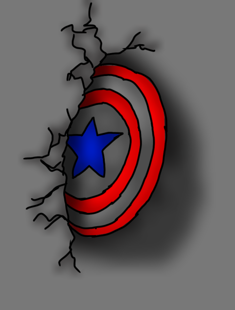 Cap. America's shield - ibisPaint
