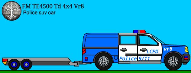 FM TE4500 Vr8 4X4 police car - ibisPaint