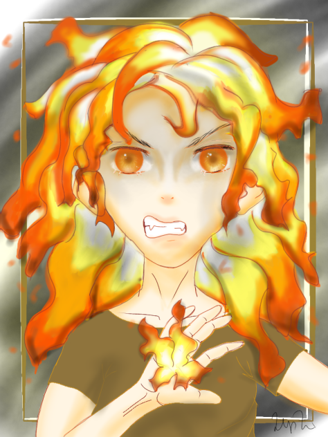 girl on fire - ibisPaint