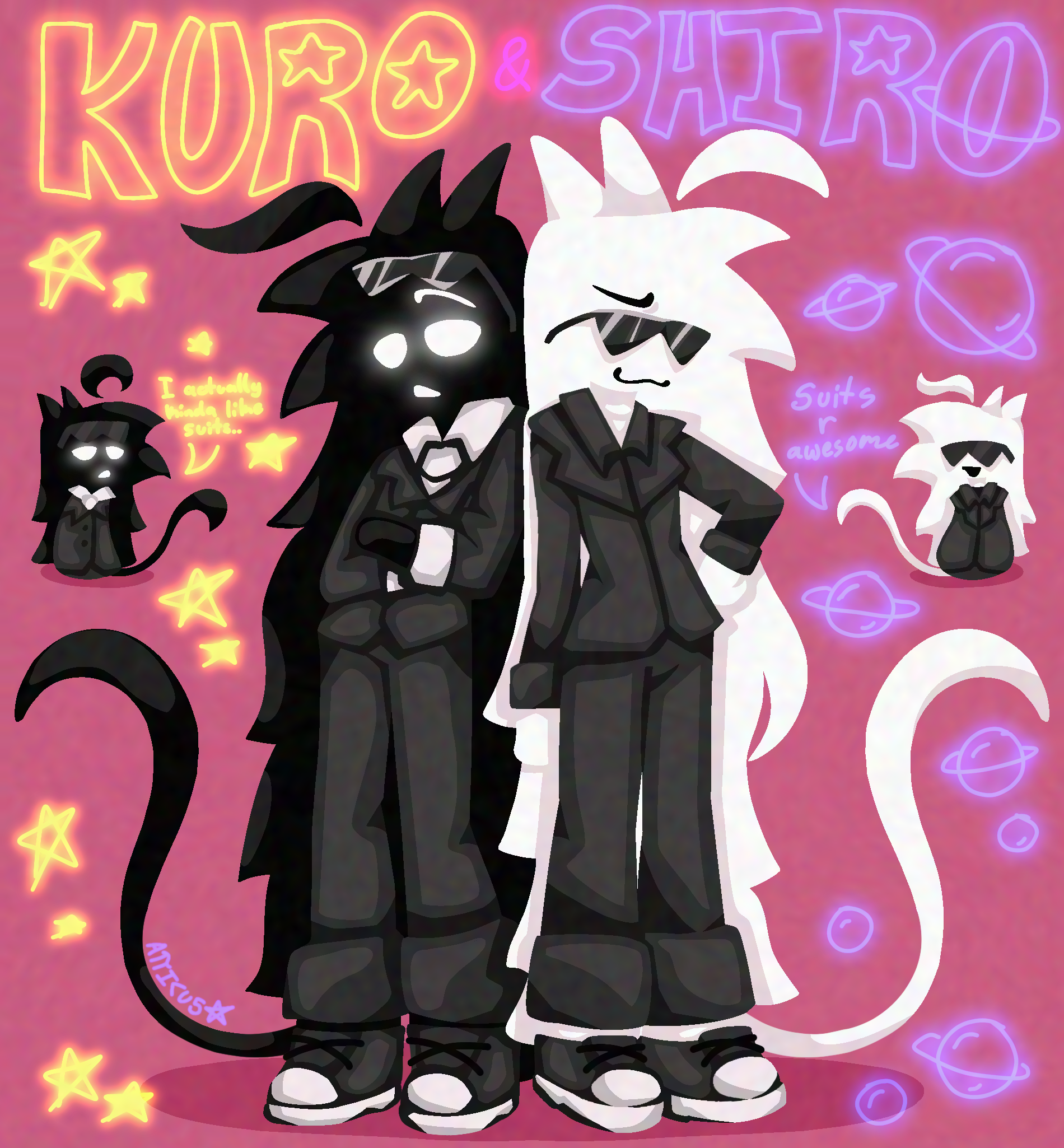⭐️Kuro & Shiro🪐 - ibisPaint