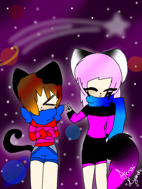 Neko R.A Chans Playz and me ;3 - ibisPaint