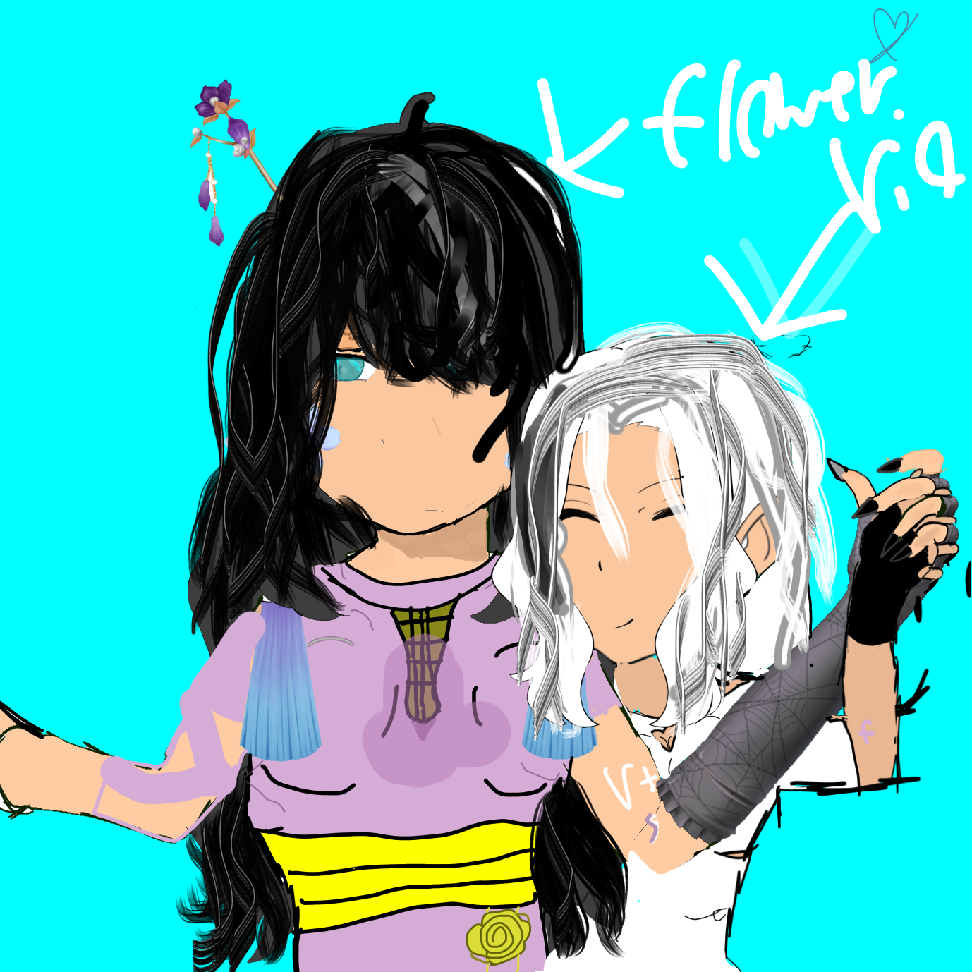 ria and flower - ibisPaint