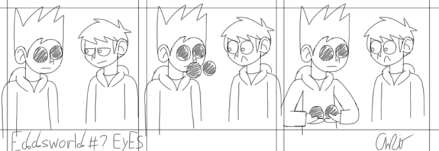 Unofficial Eddsworld comic eyes sketch - ibisPaint