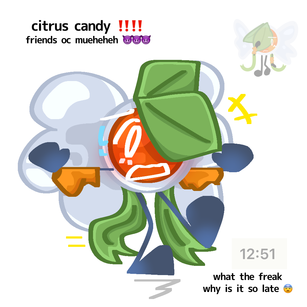 citrus candy friend oc 😨😨😛😍 - ibisPaint