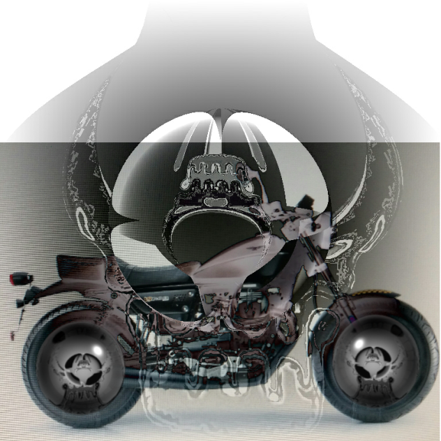 Moto caveira - ibisPaint