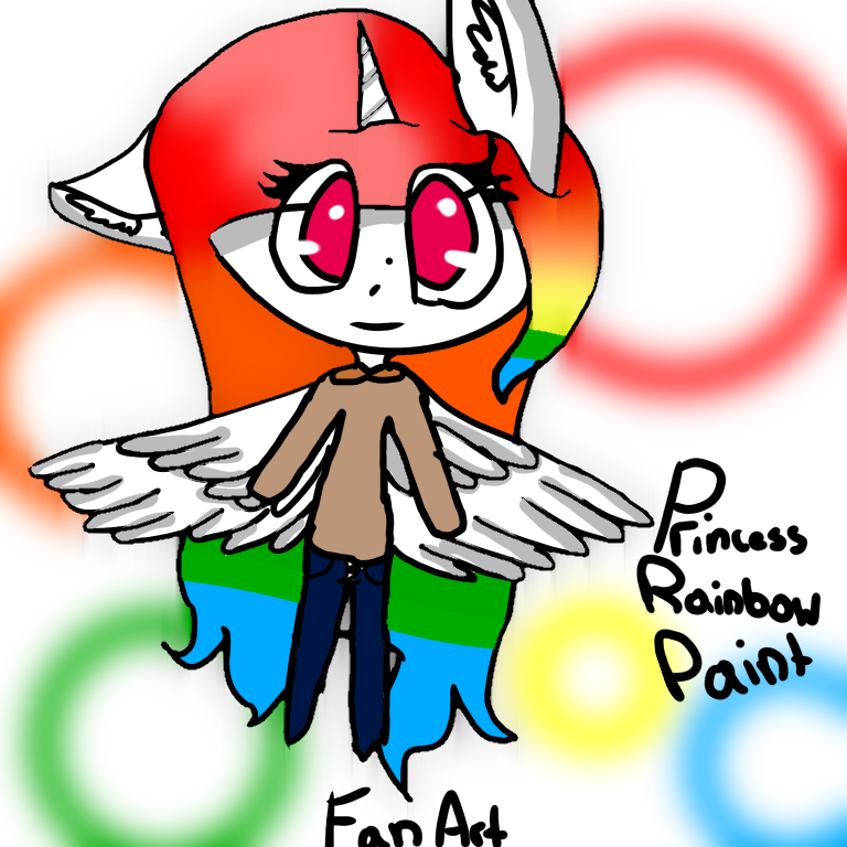 PrincessRainbow Paint Fan artSPEEDPAINT - ibisPaint