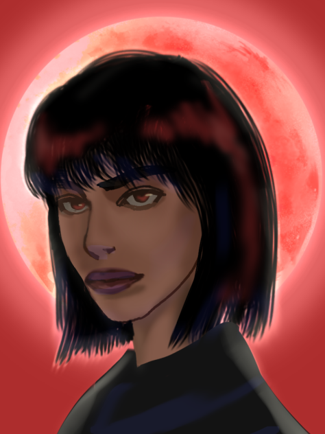 red moon 🌝 - ibisPaint