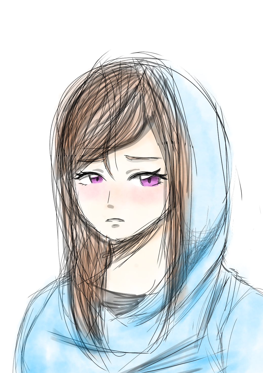 la chica del boceto - ibisPaint