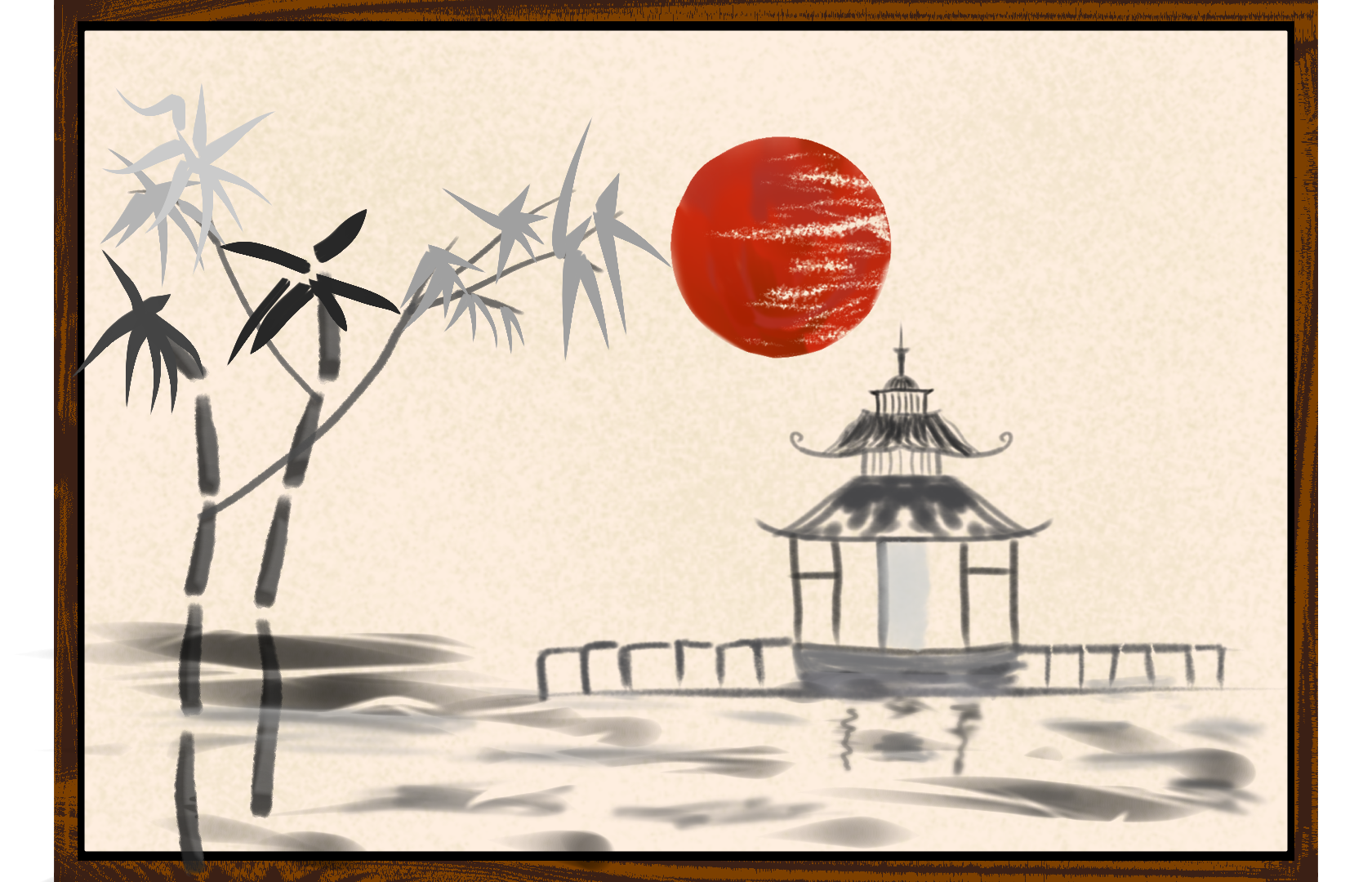 Japanese Ink painting - ibisPaint