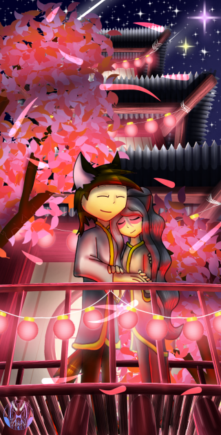 Cherry Blossom Walk - ibisPaint