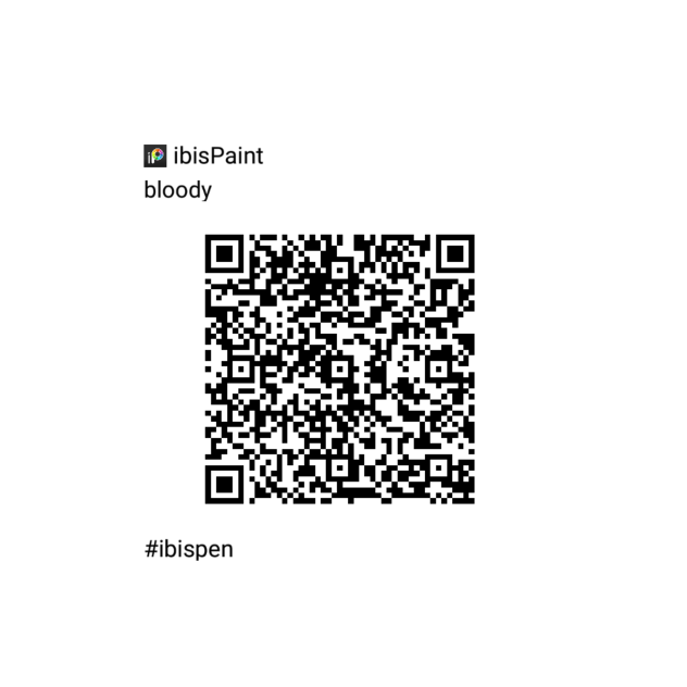qr code bloody - ibisPaint