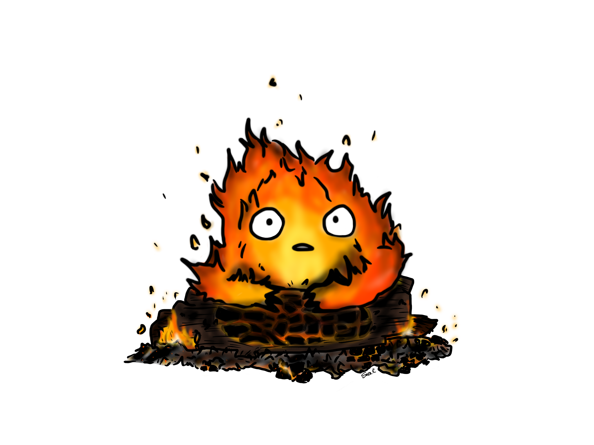 Little fire demon - ibisPaint