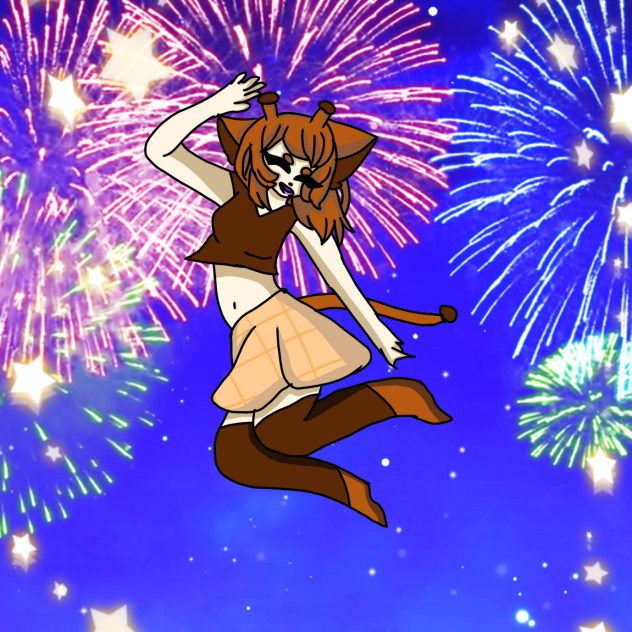 Girwaffle Animations 2020 New Years! - ibisPaint