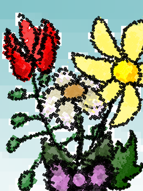 flower pixel - ibisPaint