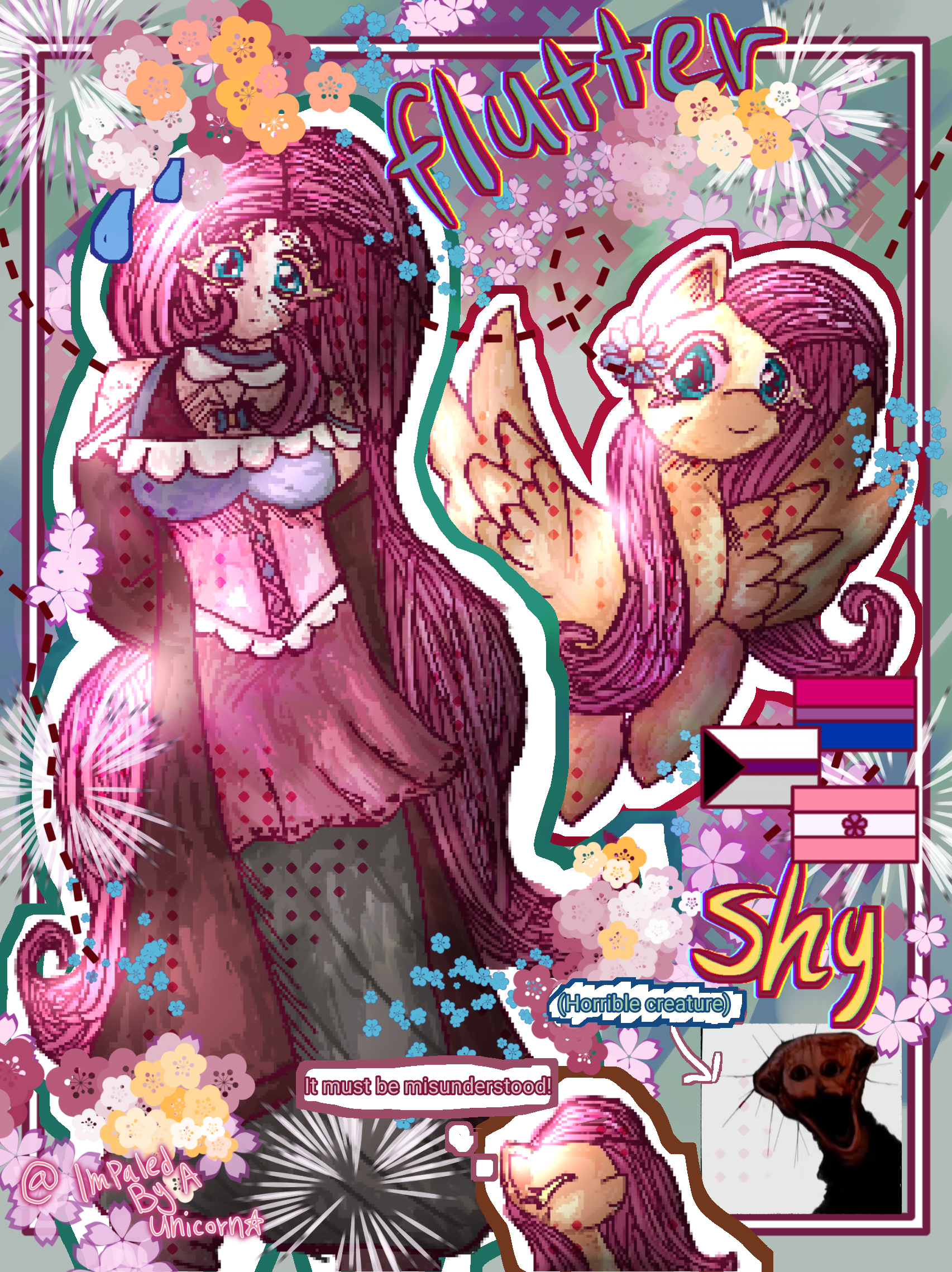 FLUTTERSHY♡♡ MLP《PUFFY STICKER VERSION》 - ibisPaint