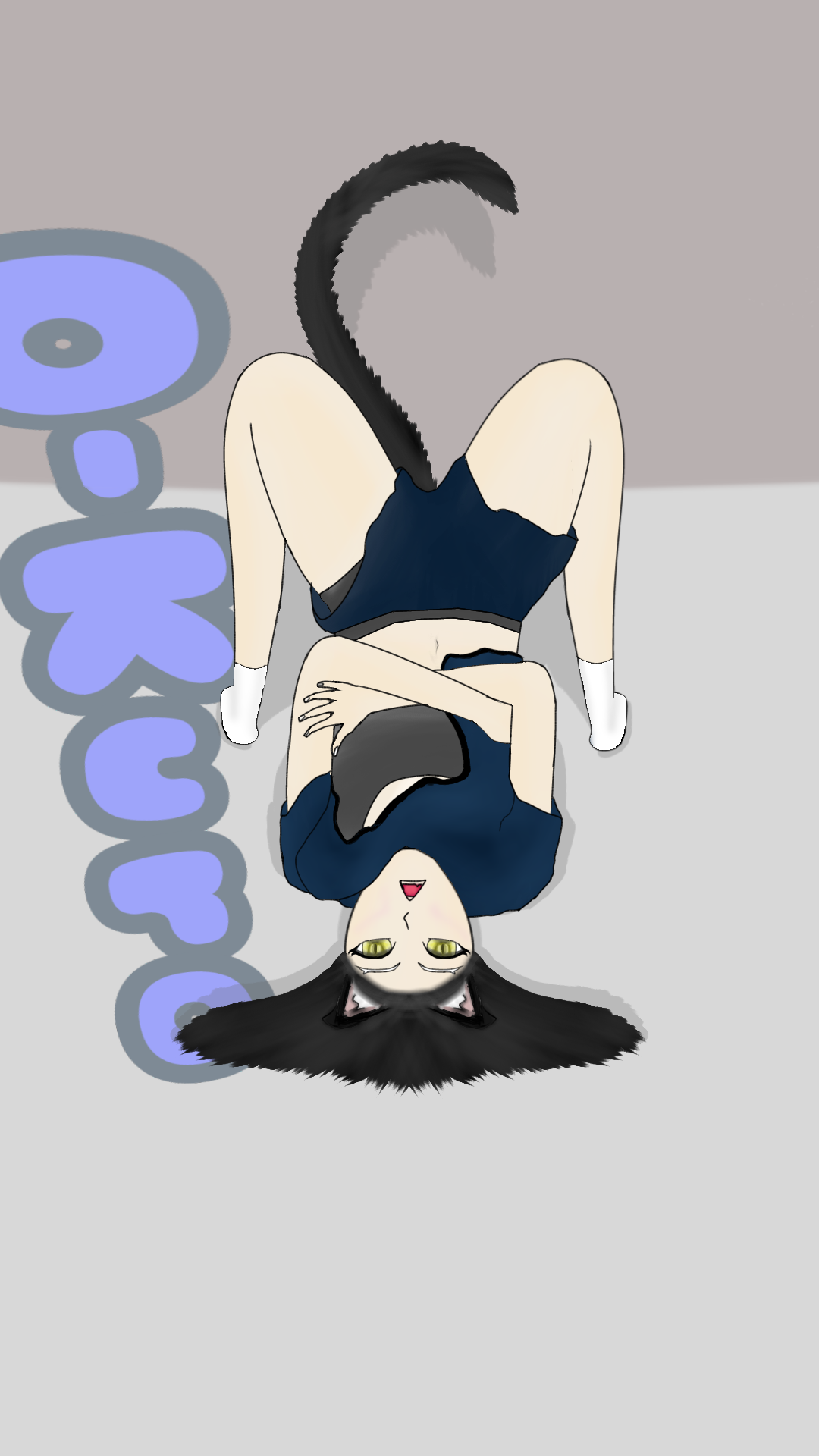 cat girl exercise by O-Kuro - ibisPaint