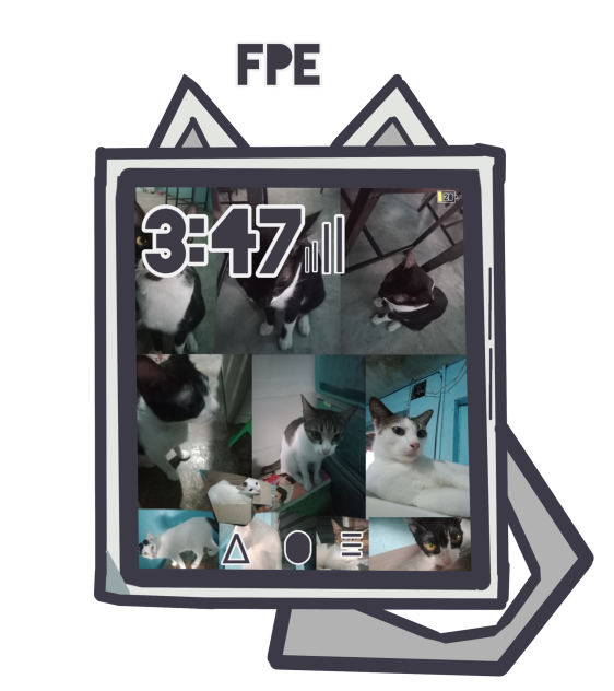 Cat tablet FPE sticker - ibisPaint