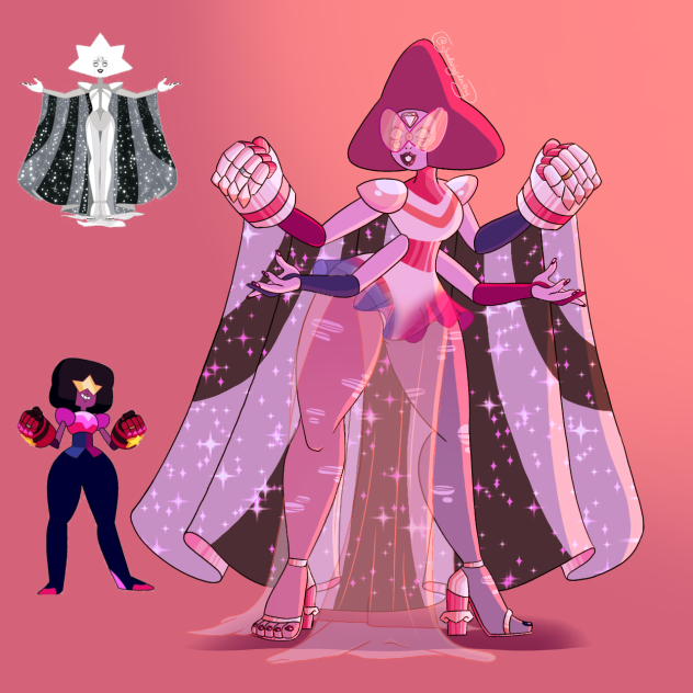 Garnet+White Diamond fusion - ibisPaint