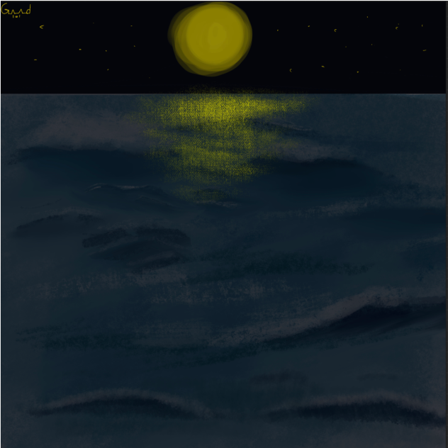 NIGHT sea - ibisPaint