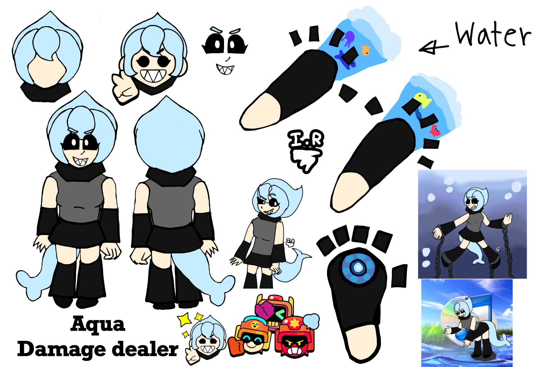 Aqua [Brawl stars oc] - ibisPaint