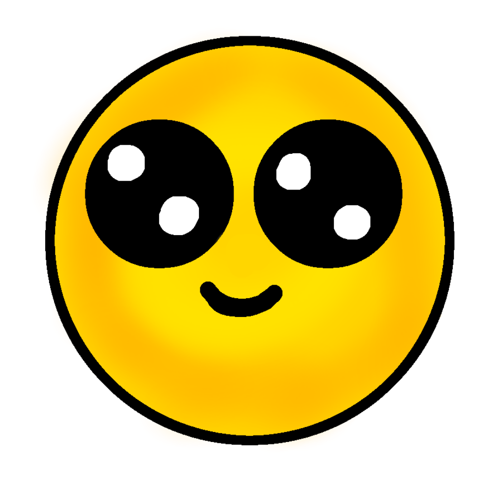 cute big eye emoji - ibisPaint