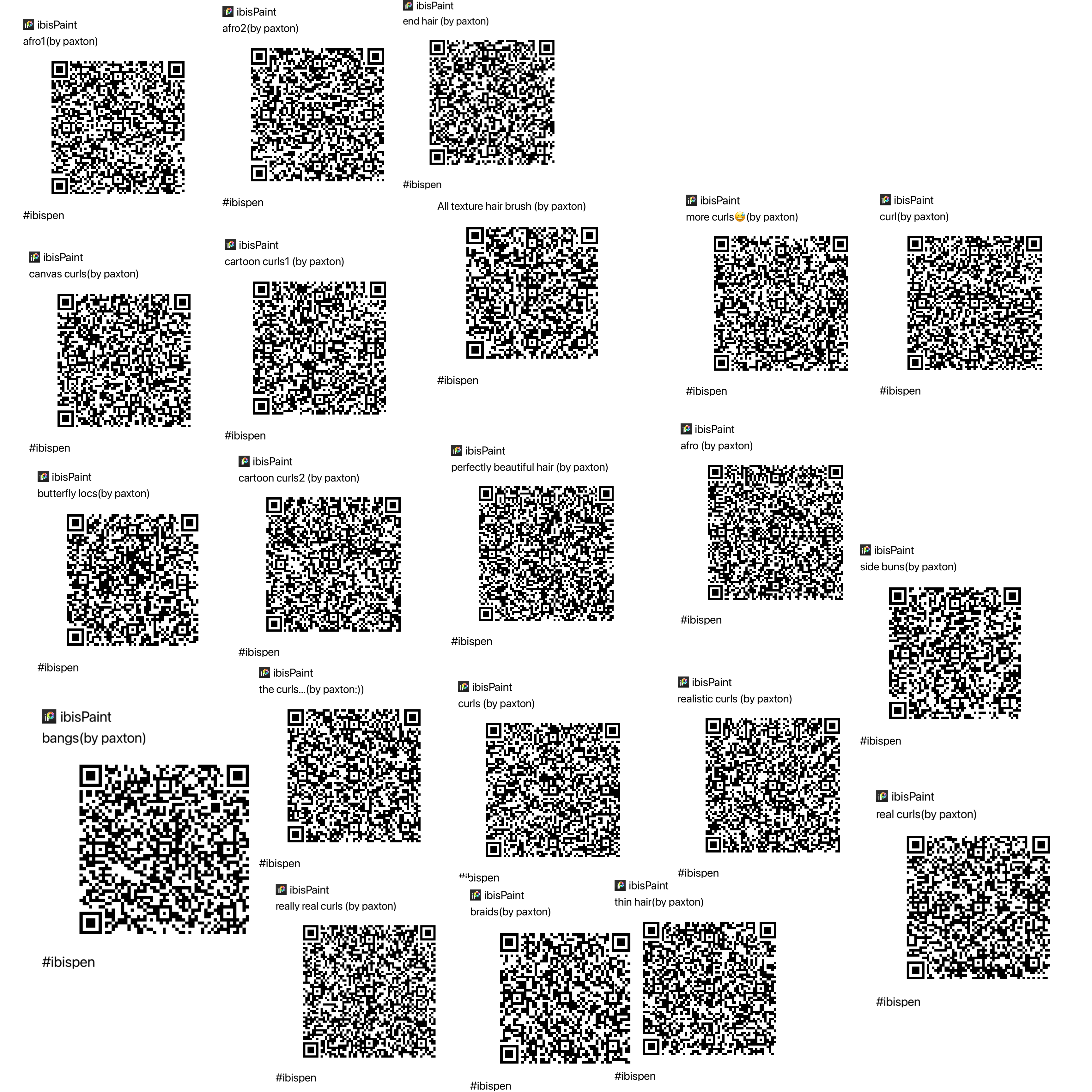 Again ALL MY HAIR BRUSHES!!! 2ND PART - ibisPaint