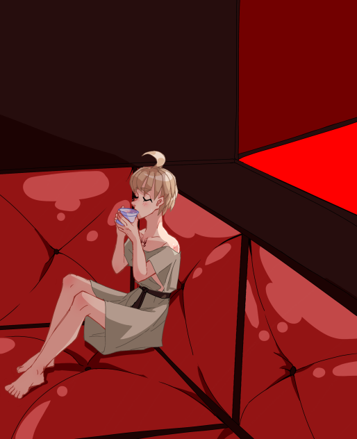 Cass sipping some tea mmm - ibisPaint