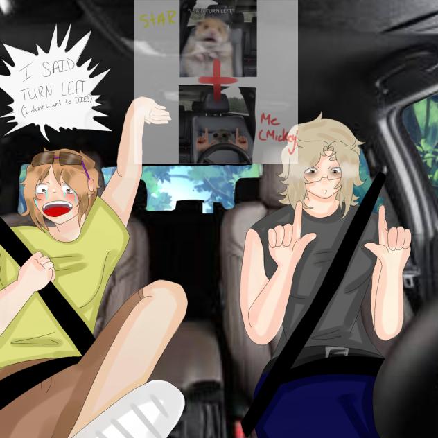 DRIVING HAMPTHER MEME - ibisPaint