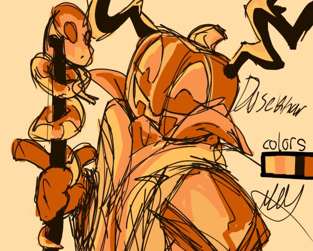 Dusekkar Forsaken art challenge - ibisPaint