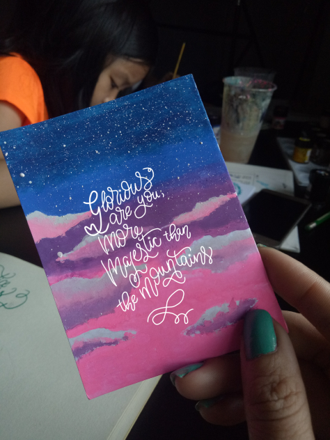 Calligraphy on Poster Paint Arrwork - ibisPaint
