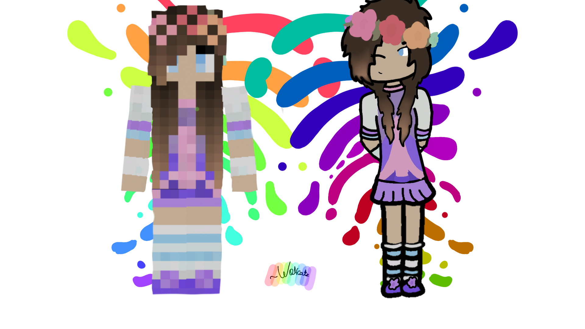 Speedpaint Minecraft Skin Into Art - ibisPaint