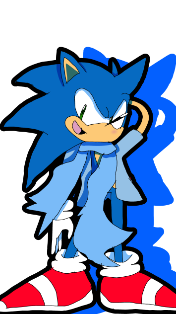 Sonic in style - ibisPaint