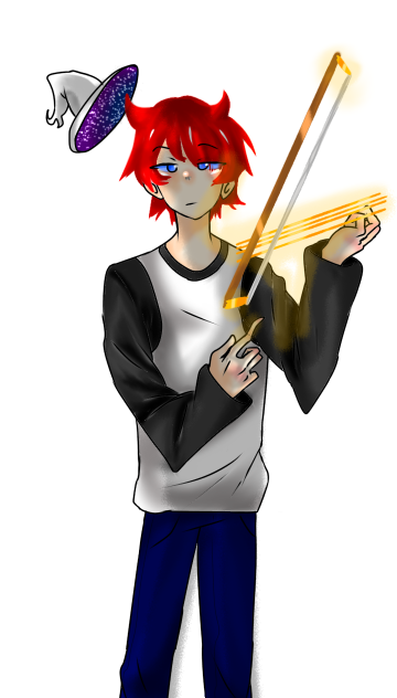 pivete tocando instrumento kk - ibisPaint