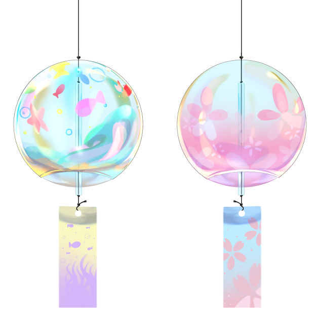 Cute Japanese Wind Chimes🎐 - ibisPaint