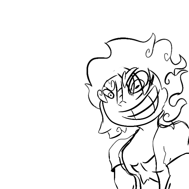 bouncy luffy gear fifth - ibisPaint