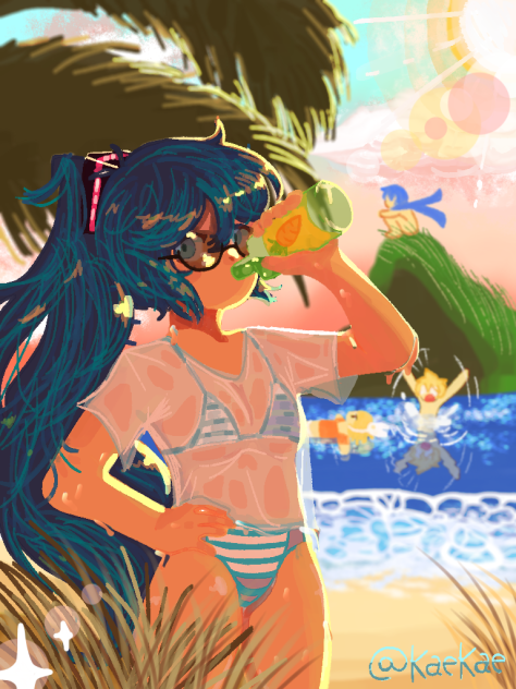 beach 🏝 - ibisPaint
