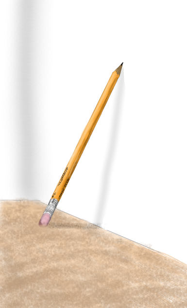 Leaning Pencil - ibisPaint