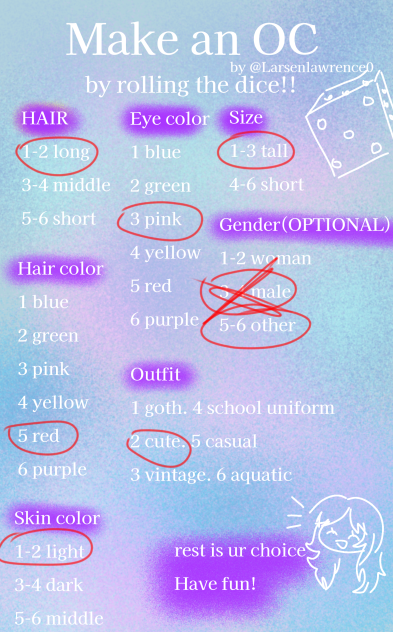 Roll the dice art challenge - ibisPaint