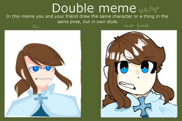 double meme with Marie Escanlar - ibisPaint