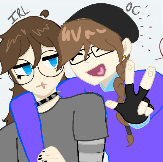 Irl me and my OC - ibisPaint